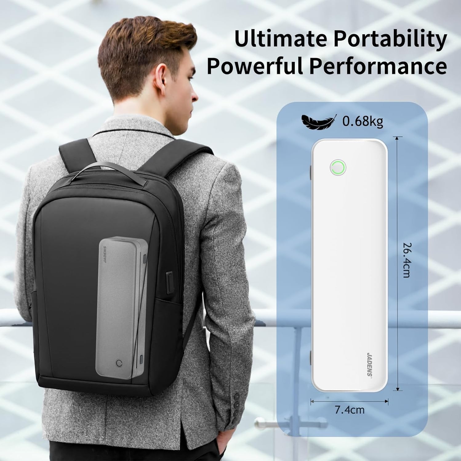 JADENS PD-A4 Pro 300DPI Wireless Thermal Portable Printer