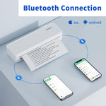 JADENS Bluetooth Portable Printer - Support Letter Size Paper