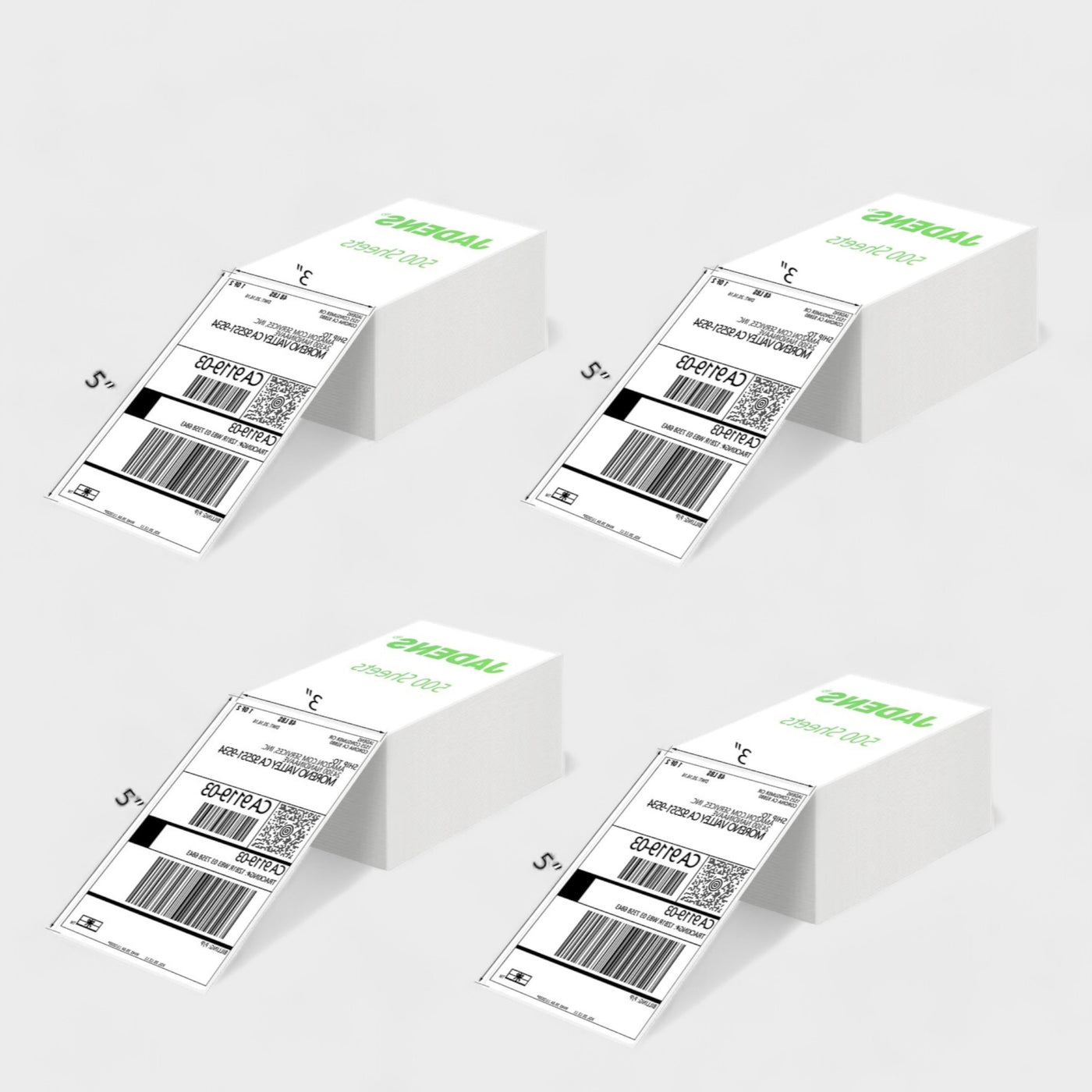 JADENS 328BT Bluetooth Shipping Label Printer White for 3x5 inch label